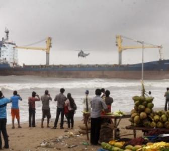 MT Pavit finally sails out of Mumbai's Juhu beach - Rediff.com India News