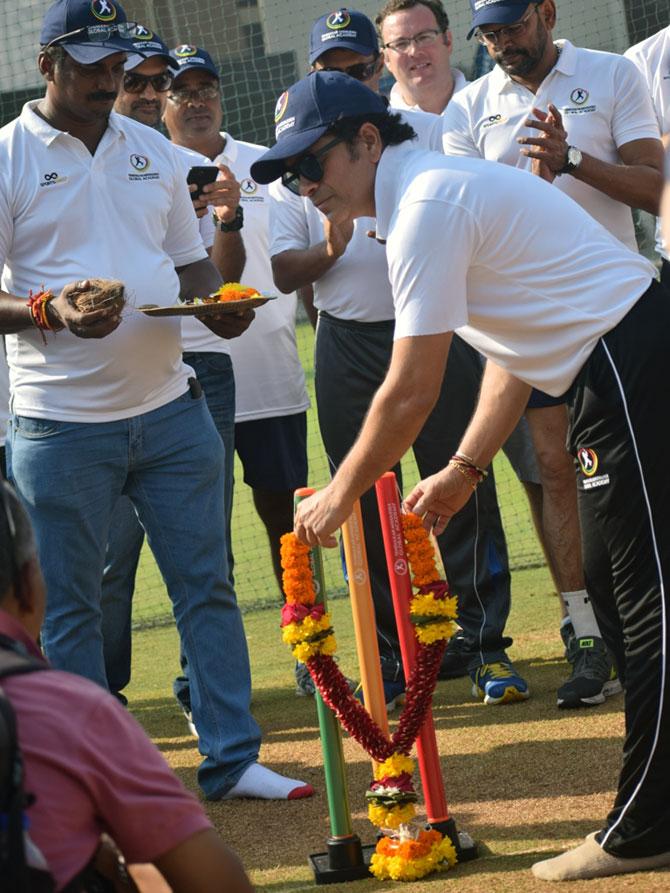 PIX: Tendulkar, Kambli back together on the field! - Rediff.com Cricket