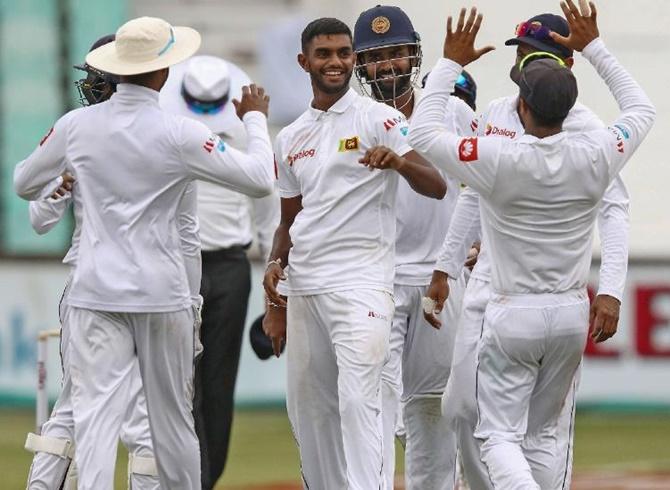 1st Test, Day 1: Seamer Fernando puts Sri Lanka on top - Rediff Cricket