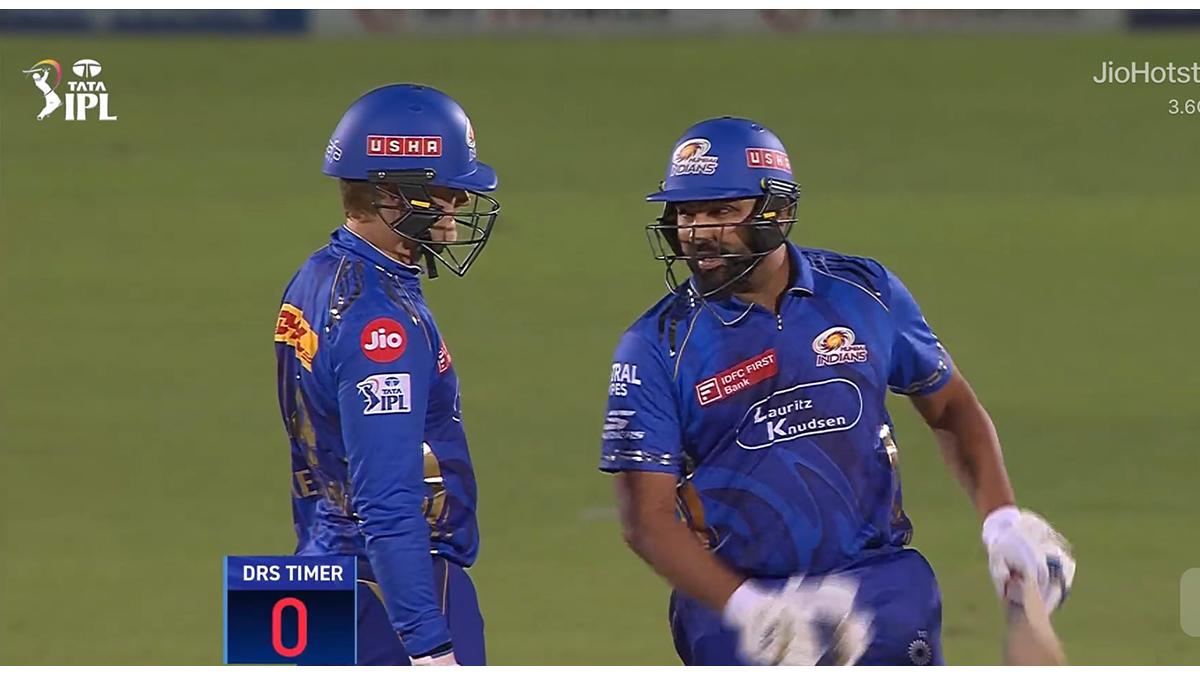 IPL 2025: RR fans cry foul as Rohit survives close DRS call - Rediff Cricket