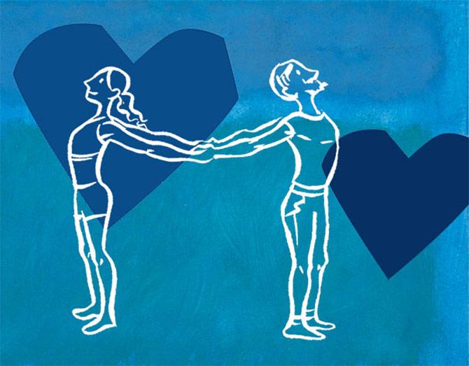 6 partner stretches to make fitness fun - Rediff.com Get Ahead