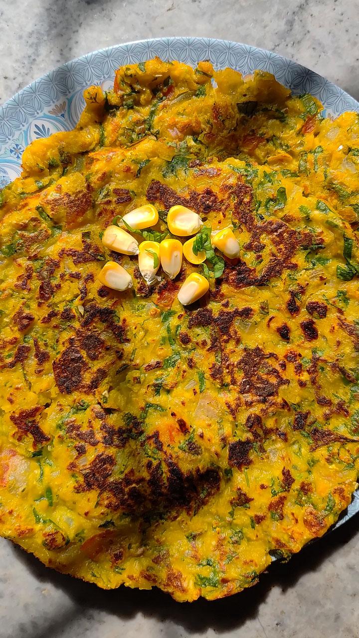 Spinach And Corn Chila: 15-Min Recipe - Rediff Getahead