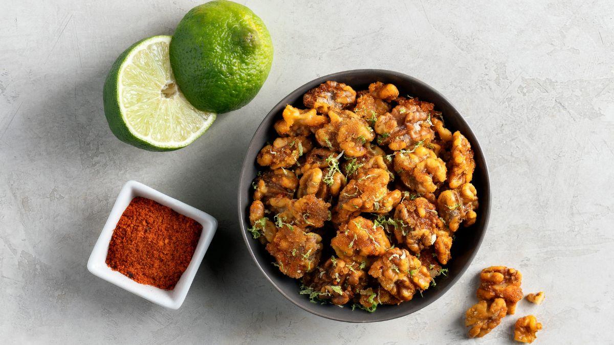 Cricket Match Recipe: Sriracha Honey Lime Walnuts | Rediff-TV | Rediff.com
