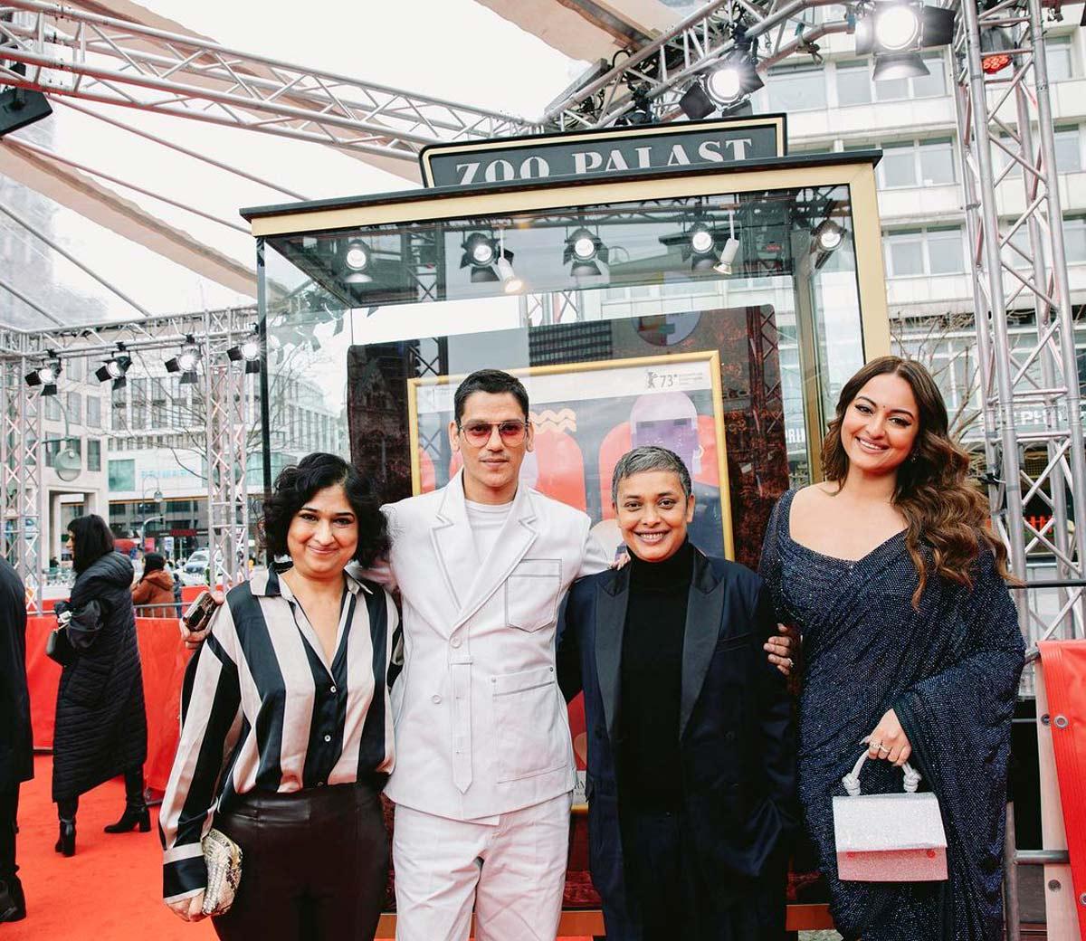 Sonakshi Sinha stuns in a fusion saree at Berlinale love 1