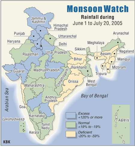 Mapping the Rain God's mercy - Rediff.com India News