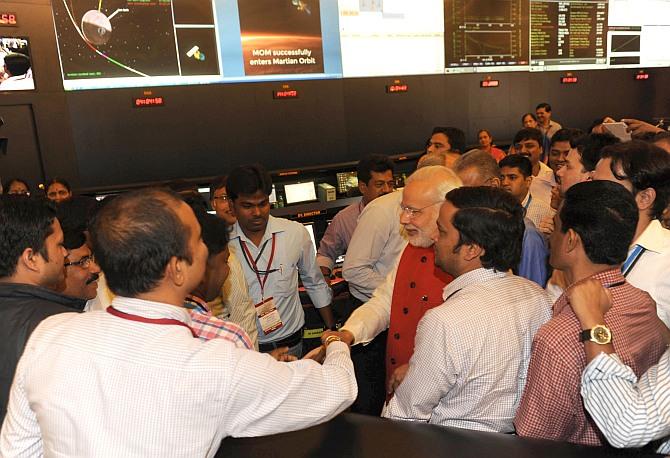 India's Mars moment: Inside the ISRO control room - Rediff.com India News