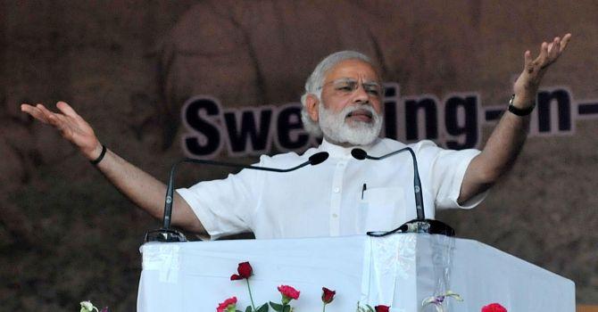 Won't let nation go on wrong path, says Modi - Rediff.com India News