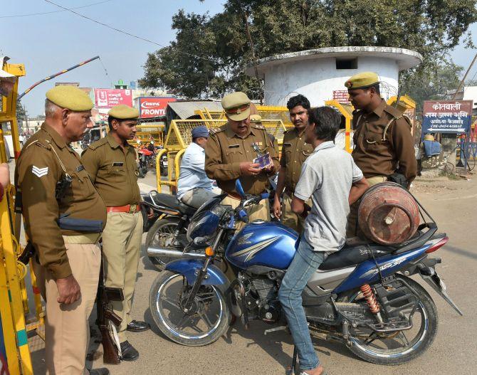 Tight security in Ayodhya ahead of Babri Masjid demolition anniversary ... Tight security in Ayodhya ahead of Babri Masjid demolition anniversary ...