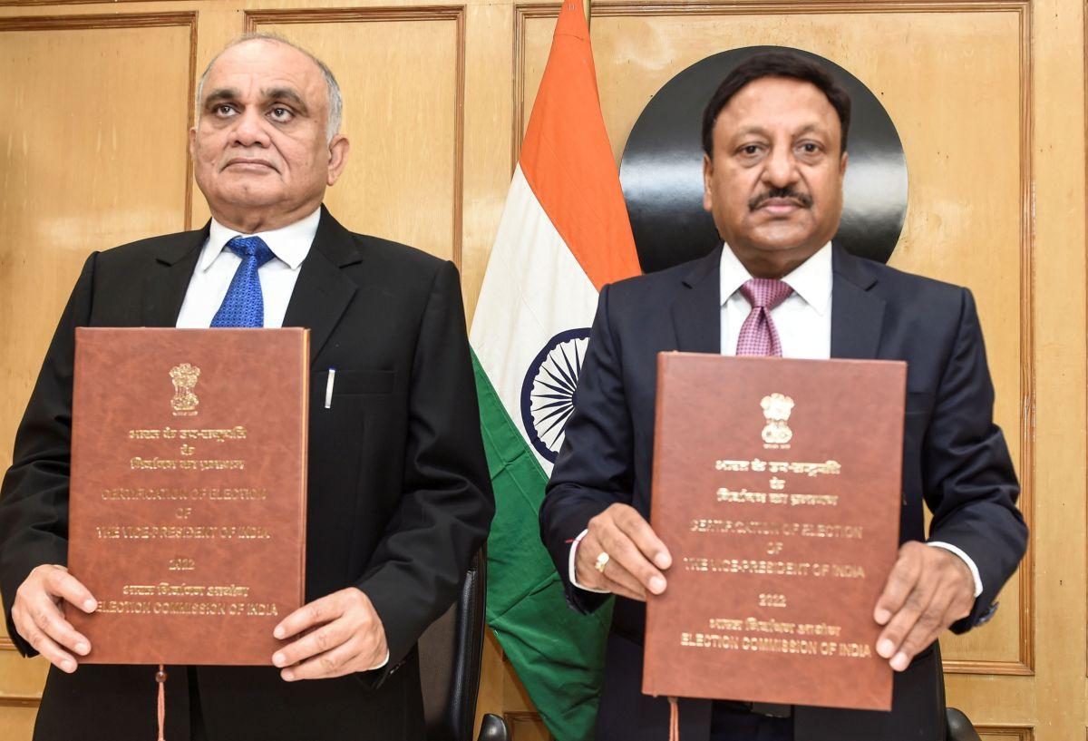 EC signs Dhankhar's 'Certification of Election'