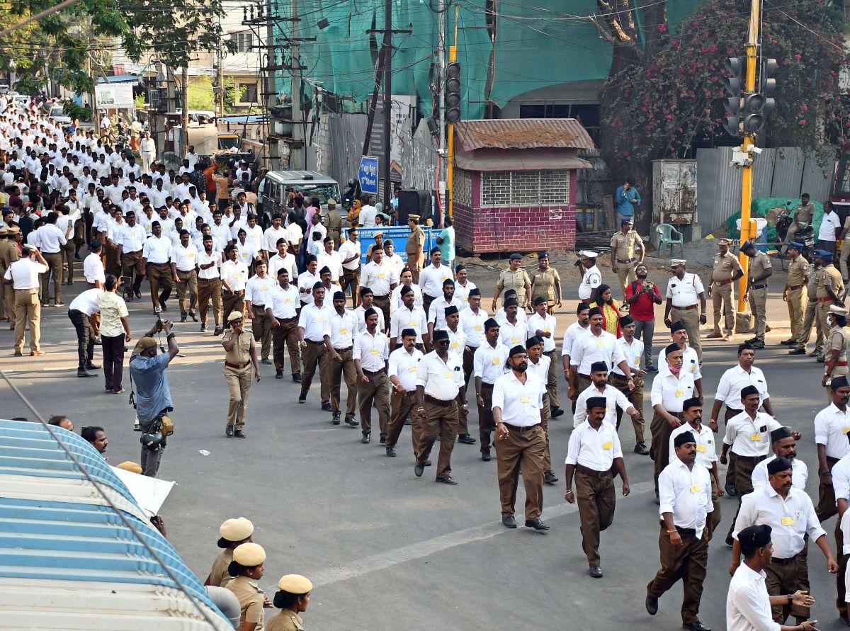 RSS conducts route marches across Tamil Nadu