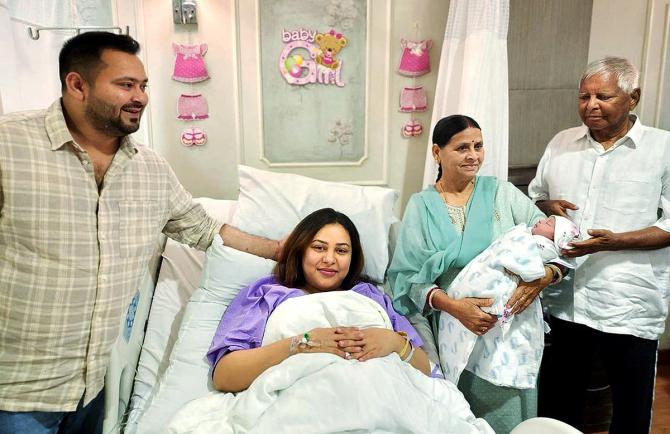 Tejashwi Yadav Becomes A Dad - Rediff.com India News Tejashwi Yadav Becomes A Dad - Rediff.com India News