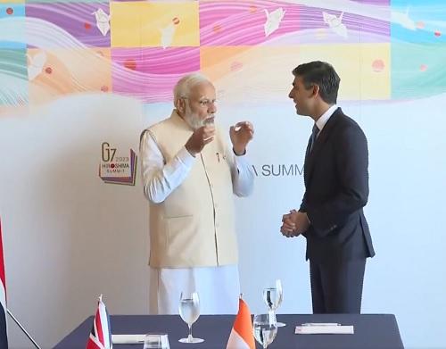 Modi, British counterpart Sunak review bilateral strategic ties