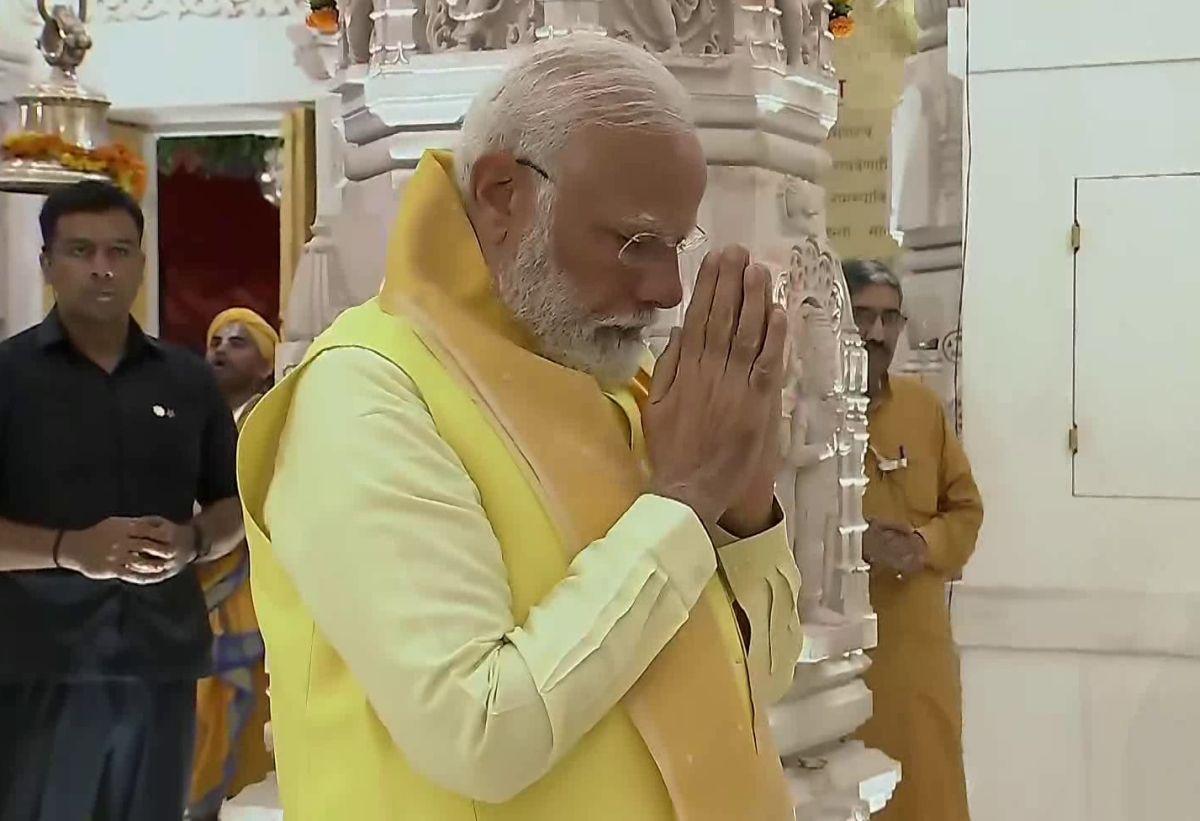 Modi offers prayers at Ram temple in Ayodhya
