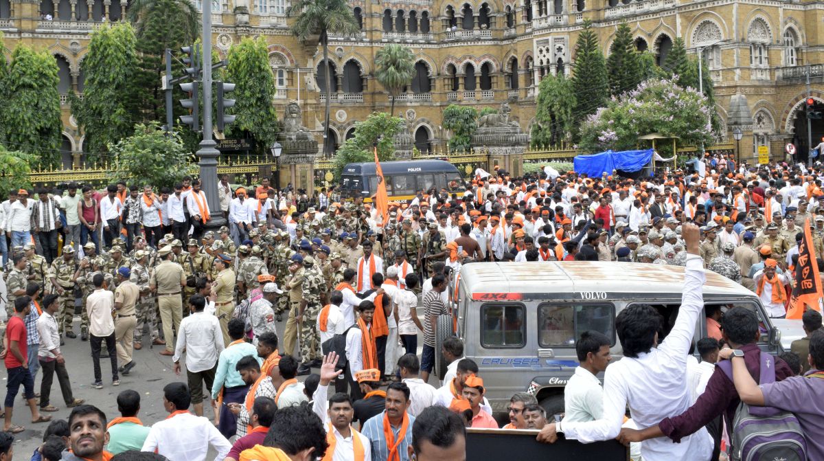 Maratha protest brings Mumbai to a standstill on Day 2