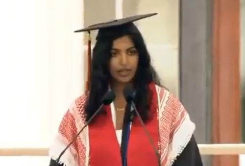 Indian-American banned from grad ceremony after pro-Palestinian speech