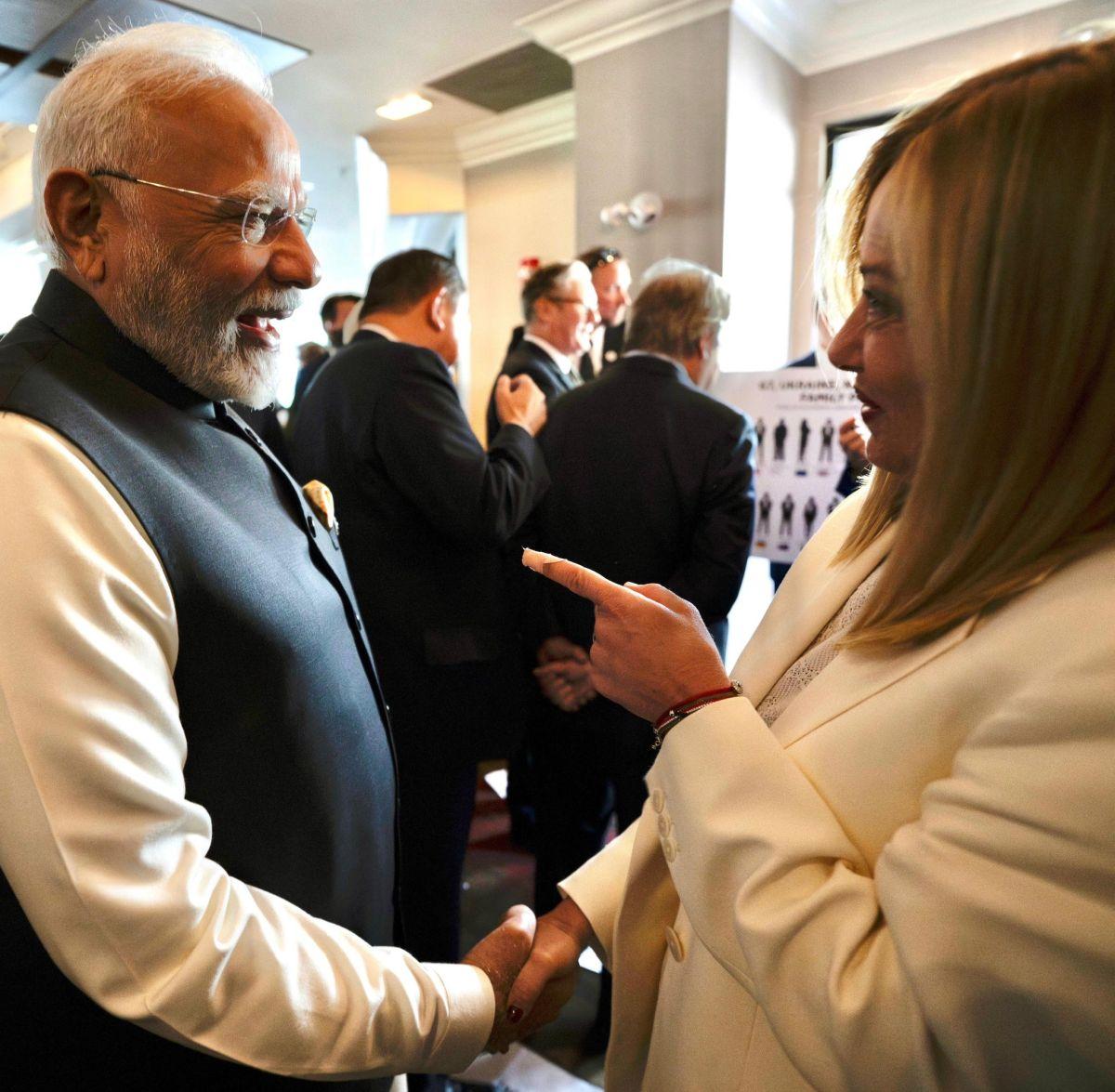 Modi and Meloni strike a chord at G7