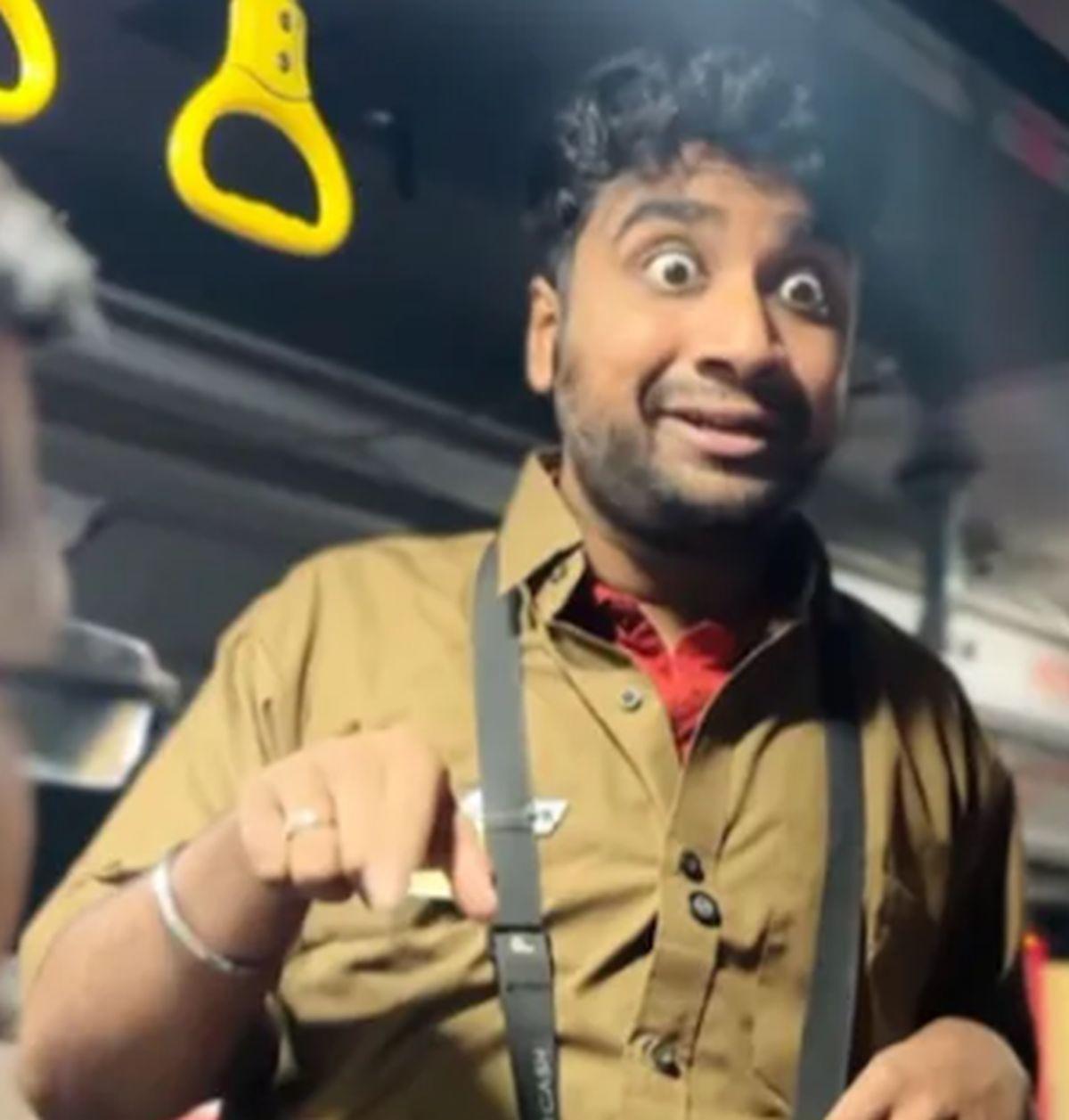 Influencer fined Rs 50k for filming reels inside Pune civic bus
