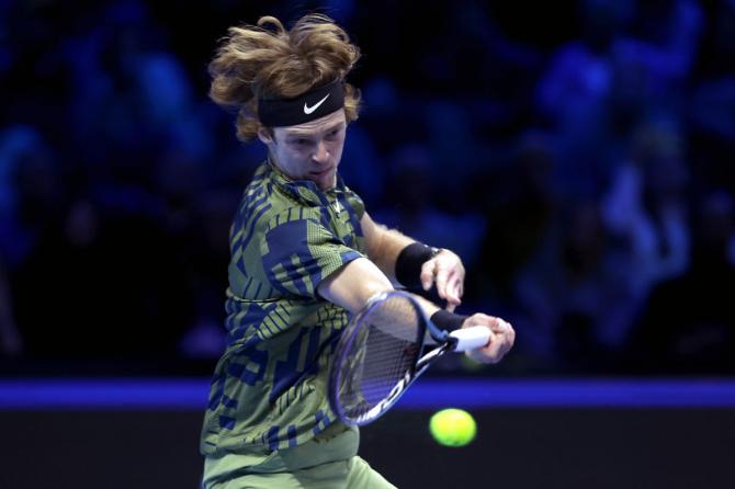 PIX: Djokovic downs Tsitsipas, Rublev overcomes Medvedev - Rediff Sports PIX: Djokovic downs Tsitsipas, Rublev overcomes Medvedev - Rediff Sports